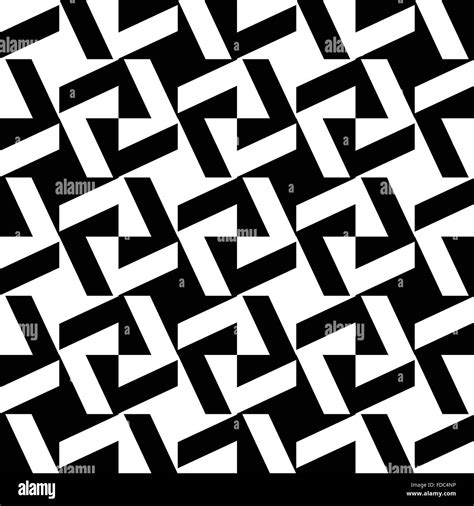 Abstract Repeatable Geometric Pattern Monochrome Background Vector Art Stock Vector Image