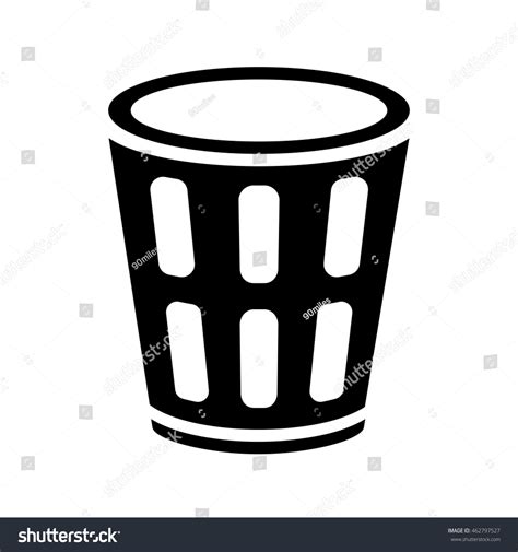 Uncovered Dustbin Over 2 Royalty Free Licensable Stock Vectors