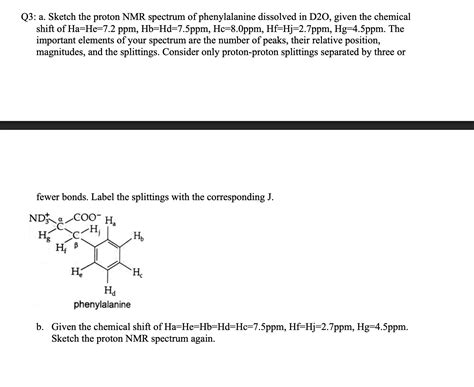 Q3 A ﻿sketch The Proton Nmr Spectrum Of