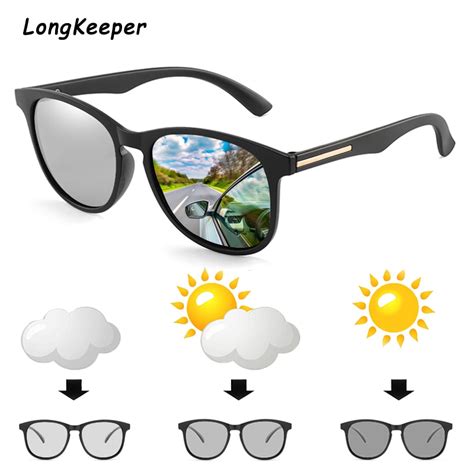 운전용 레트로 스퀘어 포토크로믹 선글라스 편광 카멜레온 색상 변경 안경 여성용 스포츠 패션 선글라스선글라스 Aliexpress