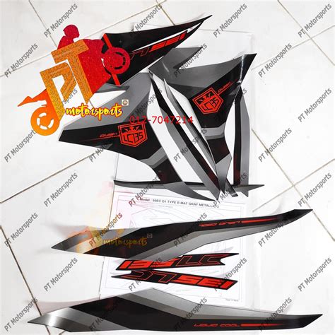Lc 135 New V2 V3 V4 V5 V6 Y15 Desing Ysuku Sticker Body Stripe Original Quality Sticker Hijau