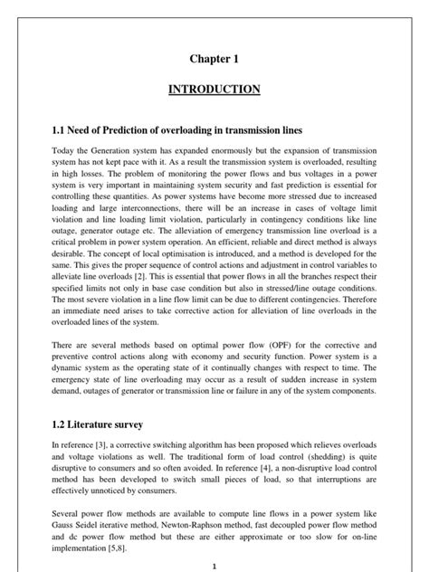 Prediction Of Transmission Line Overloading Using Intelligent Technique Pdf Artificial