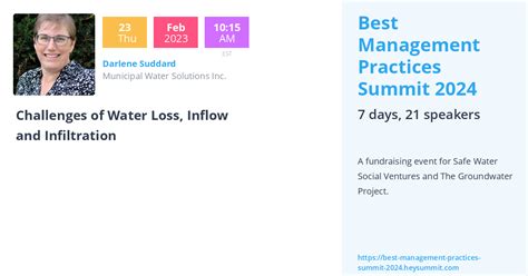 Challenges Of Water Loss Inflow And Infiltration