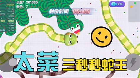 贪吃蛇大作战神级操作来袭开局3秒操作把蛇王虐哭了 小米游戏中心