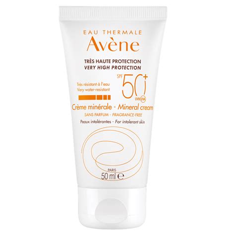 Avene слънцезащитен минерален крем за нетолерантна кожа Spf 50 50 мл на ТОП цена Аптеки Афиа