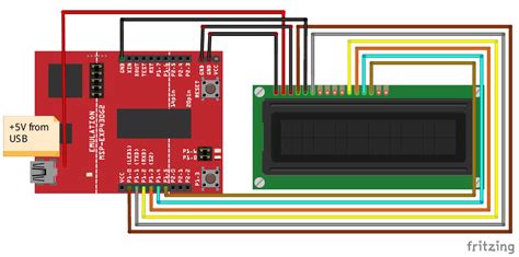 interfacing lcd with msp430g2 launchpad