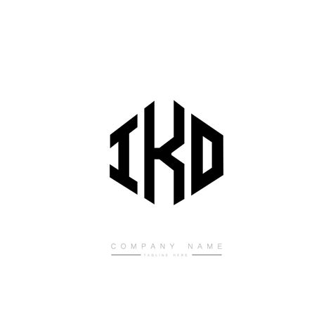 Iko Letter Logo Design With Polygon Shape Iko Polygon And Cube Shape
