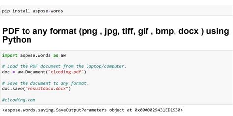 python coding on linkedin pdf to any format png tiff bmp docx using python…