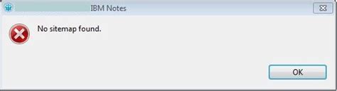 lotus notes no sitemap found error resolved nsf security remover