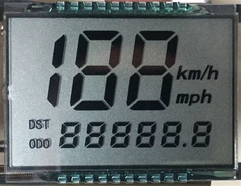 Custom Speed Meter Display Segment LCD Display With Backlight Suzuki Meter And Kawasaki