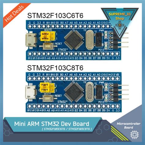 Stm32 Stm32f103c8t6 Stm32f103c6t6 Arm Cortex M3 Microcontroller Board