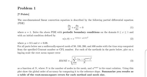 Problem 1 7 Points A The One Dimensional Linear