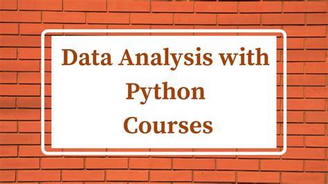 10 Best Online Python Courses For Data Analysis Bestseller 2024