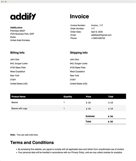 Pdf Invoices Packing Slips For Woocommerce By Addify