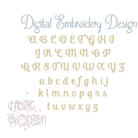 15 Inch Annie Script Font Embroidery Font Design 631 15 Etsy