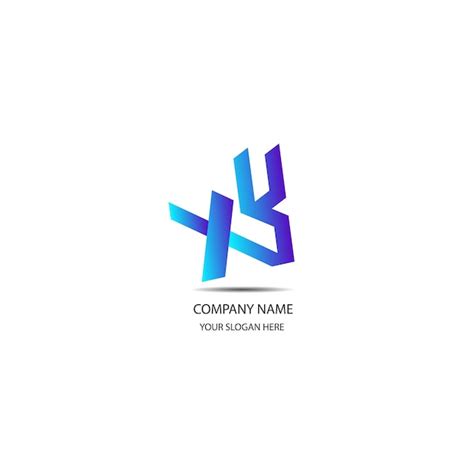 Premium Vector Gradient Color Xy Text Logo Design
