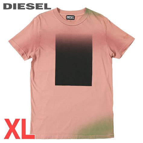 【楽天市場】 Diesel ディーゼル メンズ ウォッシュ加工 ショードウォータープリント 半袖tシャツ カットソー【t Diegor C13】【サイズxl】【ピンク系】die M T F4