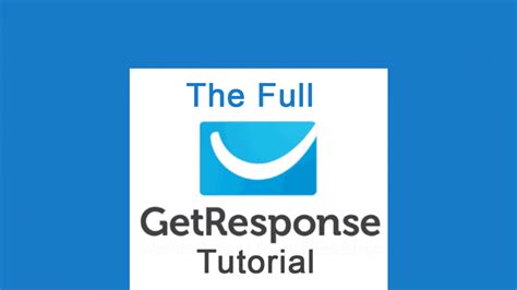 Getresponse Tutorial Bizanosa