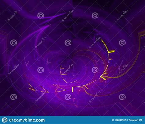 Abstract Fantasy Fractal Science Vibrant Texture Backdrop Ornament Fantasy Design Template