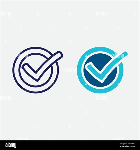 Checklist Check Mark Logo Vector Or Icon Tick Symbol In Green Color