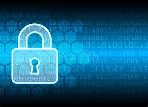 Cyber Security Data Protection Business Technology Privacy Stock Vector