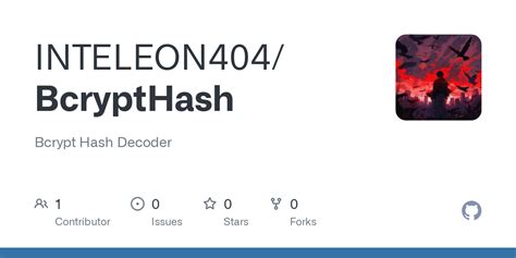 Github Inteleon404bcrypthash Bcrypt Hash Decoder