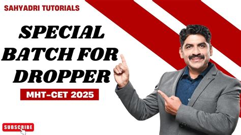 Special Batch For Dropper Sahyadri Tutorials Mahesh Sir Youtube