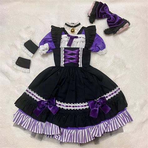 ドール用 アゾン1 3 月夜のいたずら猫メイドセット Dd Mdd Ddp メルカリ