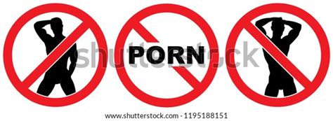 Set No Social Sex Signxxx18porn Isolated Stock Vector Royalty Free 1195188151 Shutterstock