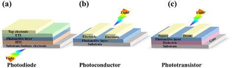 Schematic Of Architectures For Different Photodetectors Download Scientific Diagram