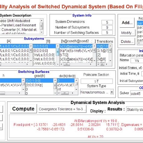 screen shot of the matlab gui for implementation of the algorithm for