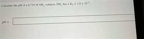 Solved Calculate Either H O Or OH For Each Of The Chegg Com