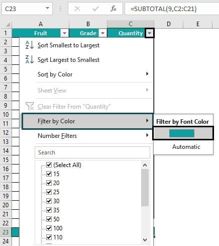 Sum By Color In Excel Examples Formula How To Do