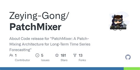Github Zeying Gong Patchmixer About Code Release For Patchmixer A Patch Mixing Architecture