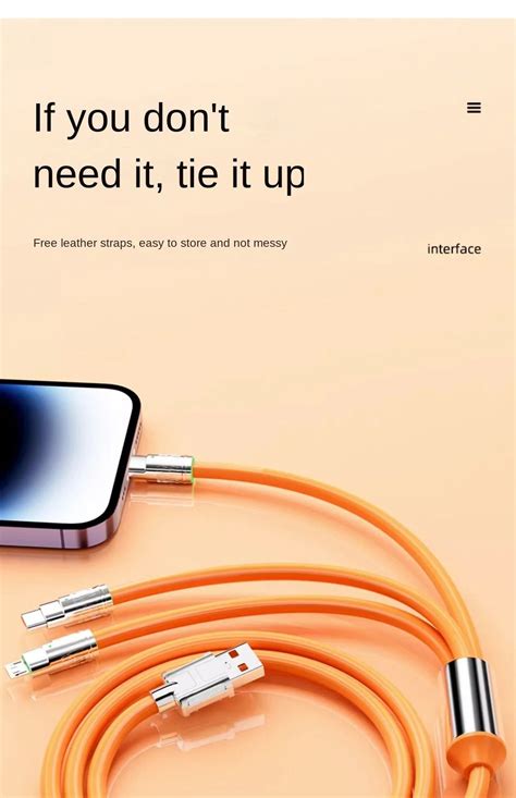 120w Супербыстрая зарядка 3 в 1 кабель для передачи данных для многих мобильных телефонов купить