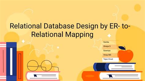 Er And Eer To Relational Mapping Ppt