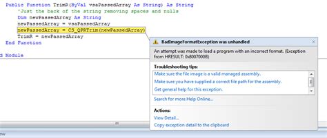 Solved Unable To Register A Dll For Use In Vb Net Under Windows Experts Exchange