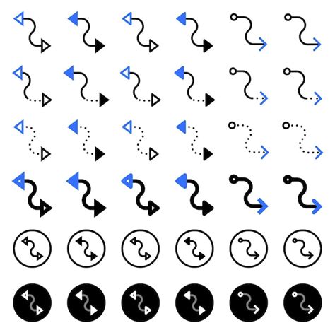 Premium Vector Arrow Icon Related To Connection And Flow