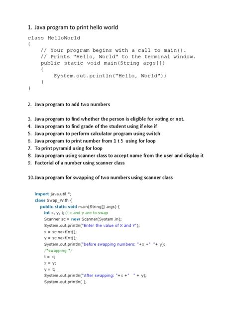 Java Lab Programs Pdf Array Data Structure Method Computer