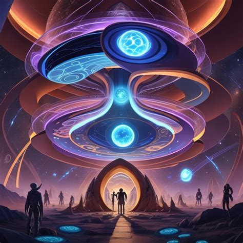 Premium Ai Image Portals To Parallel Universes Converge