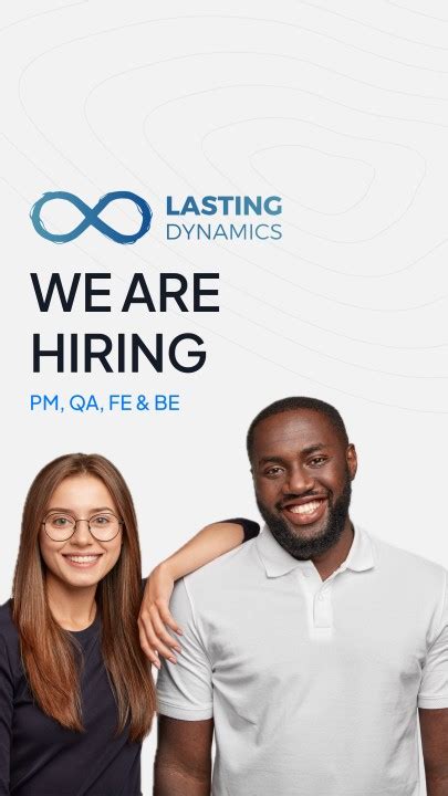 Lasting Dynamics On Linkedin 👩‍💻 Were Hiring
