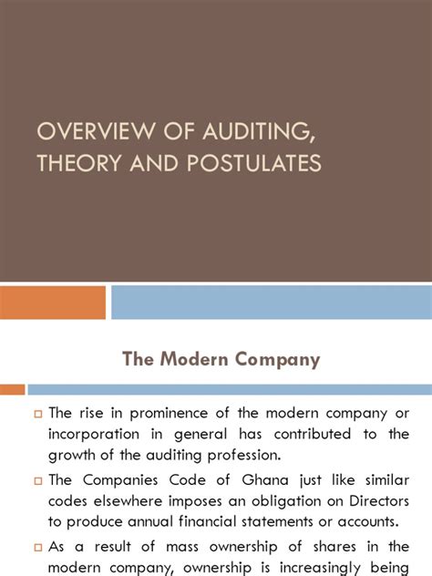 Auditing Lecture All Pdf Internal Audit Audit