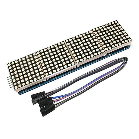 Módulo 4 Matrizes de LED 8x8 com MAX7219 Eletrogate 12 anos