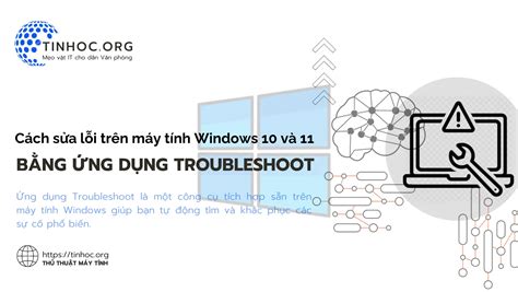 Cách Sửa Lỗi Trên Windows Bằng ứng Dụng Troubleshoot Tinhoc Org