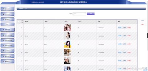 【开题报告】基于django vue基于微信小程序的网络文学管理平台后台 论文 源码 计算机毕业设计 csdn博客