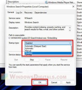 Windows Search Indexer High CPU And Disk Usage