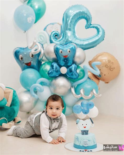 جدید ترین ایدهای تزیین جشن دندونی بادکنک آرایی دندونی ساتیشو