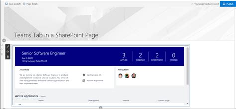 将 teams 选项卡集成到 sharepoint teams microsoft learn