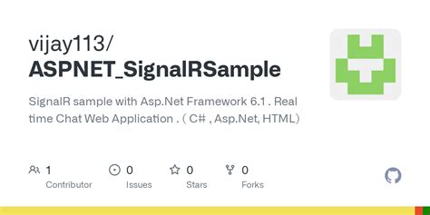 GitHub Vijay113 ASPNET SignalRSample SignalR Sample With Asp Net