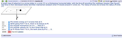 Solved A Small Mass M Attached To A String Slides In A